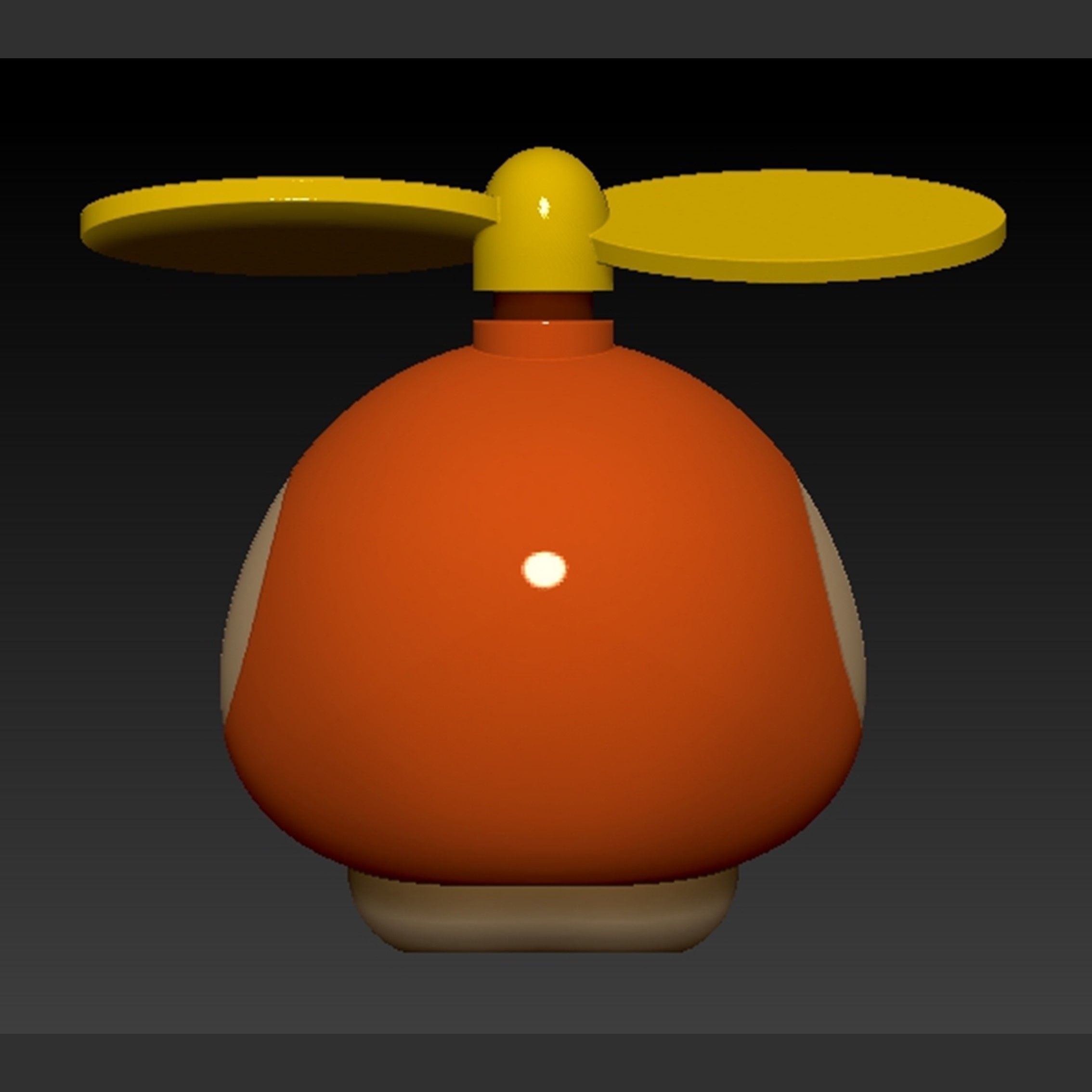 Mario Propeller Mushroom 3D model 3D printable | CGTrader