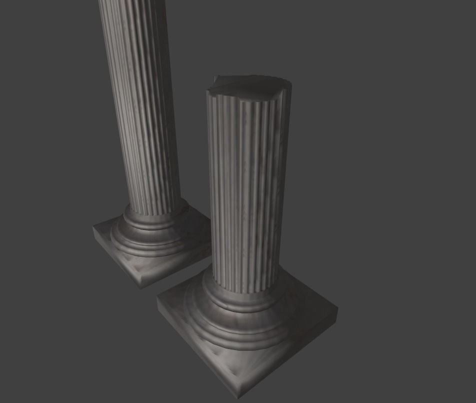 Greek pilars free VR / AR / low-poly 3D model | CGTrader