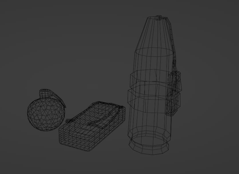 3D model Low Poly Explosives Pack VR / AR / low-poly | CGTrader