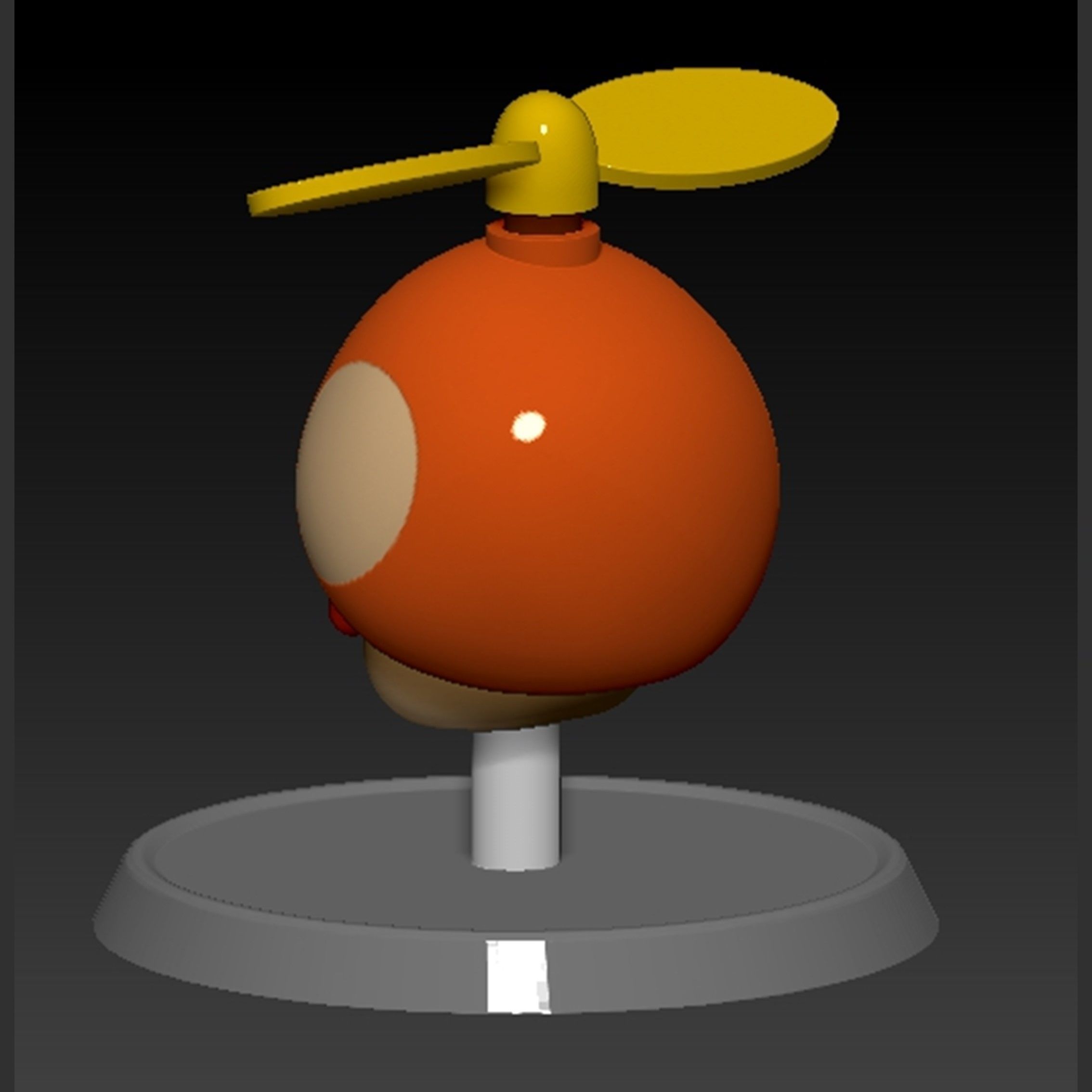 Mario Propeller Mushroom Based 3D model 3D printable | CGTrader