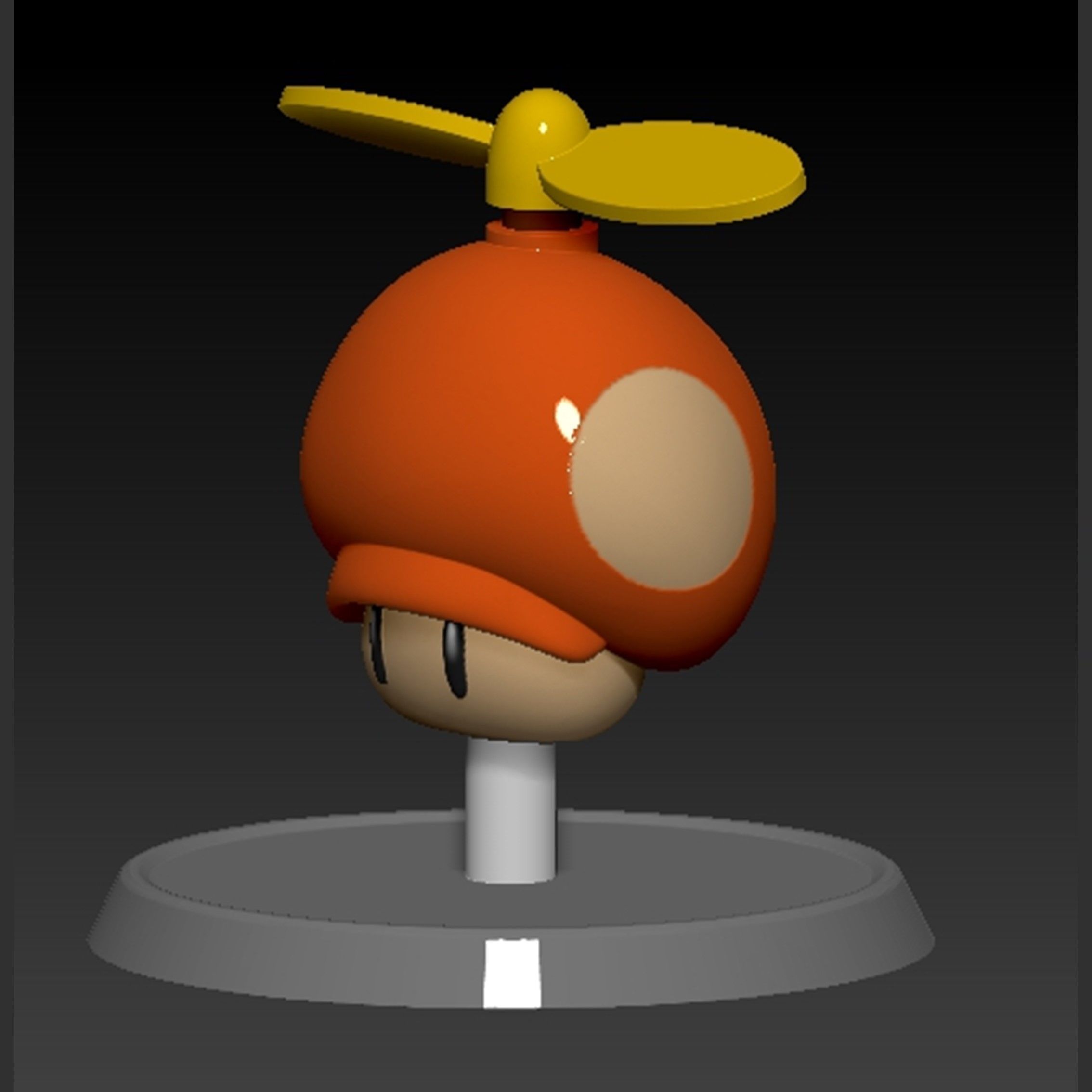 Mario Propeller Mushroom Based 3D model 3D printable | CGTrader