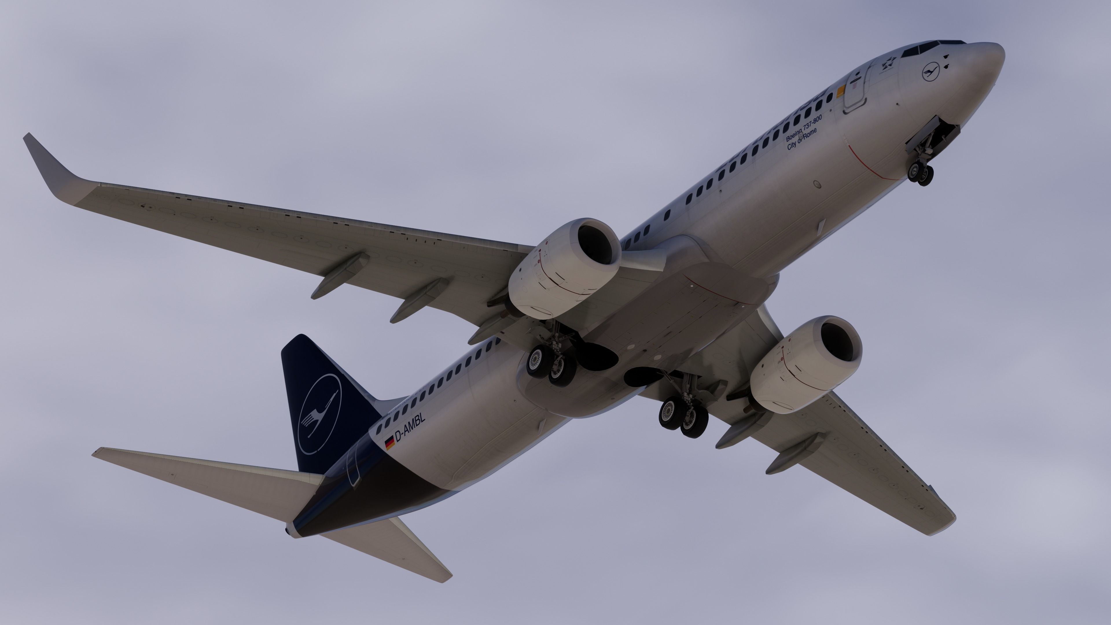 Lufthansa Boeing 737-800 3D model | CGTrader
