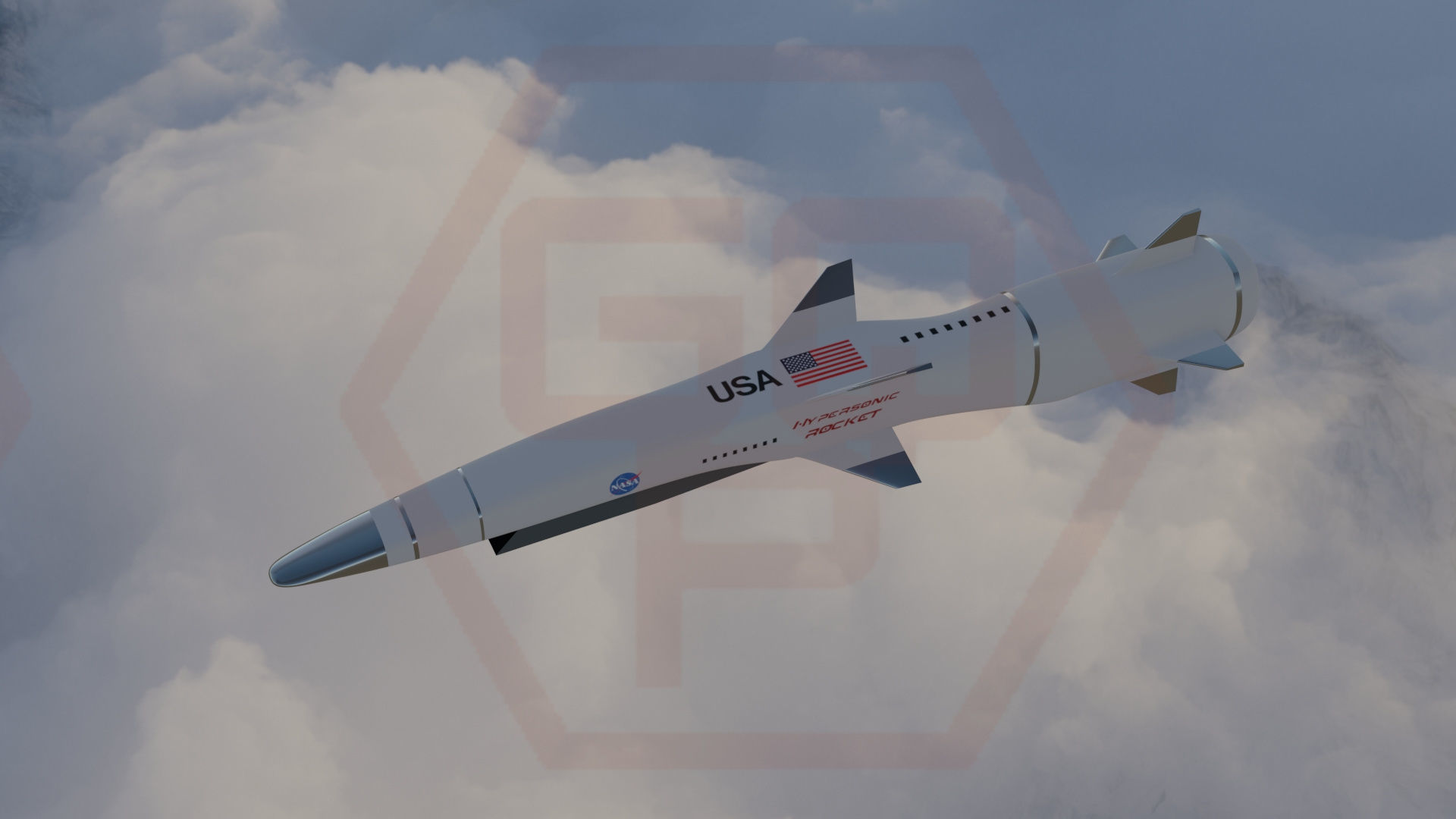 3D model Hypersonic rocket VR / AR / low-poly | CGTrader