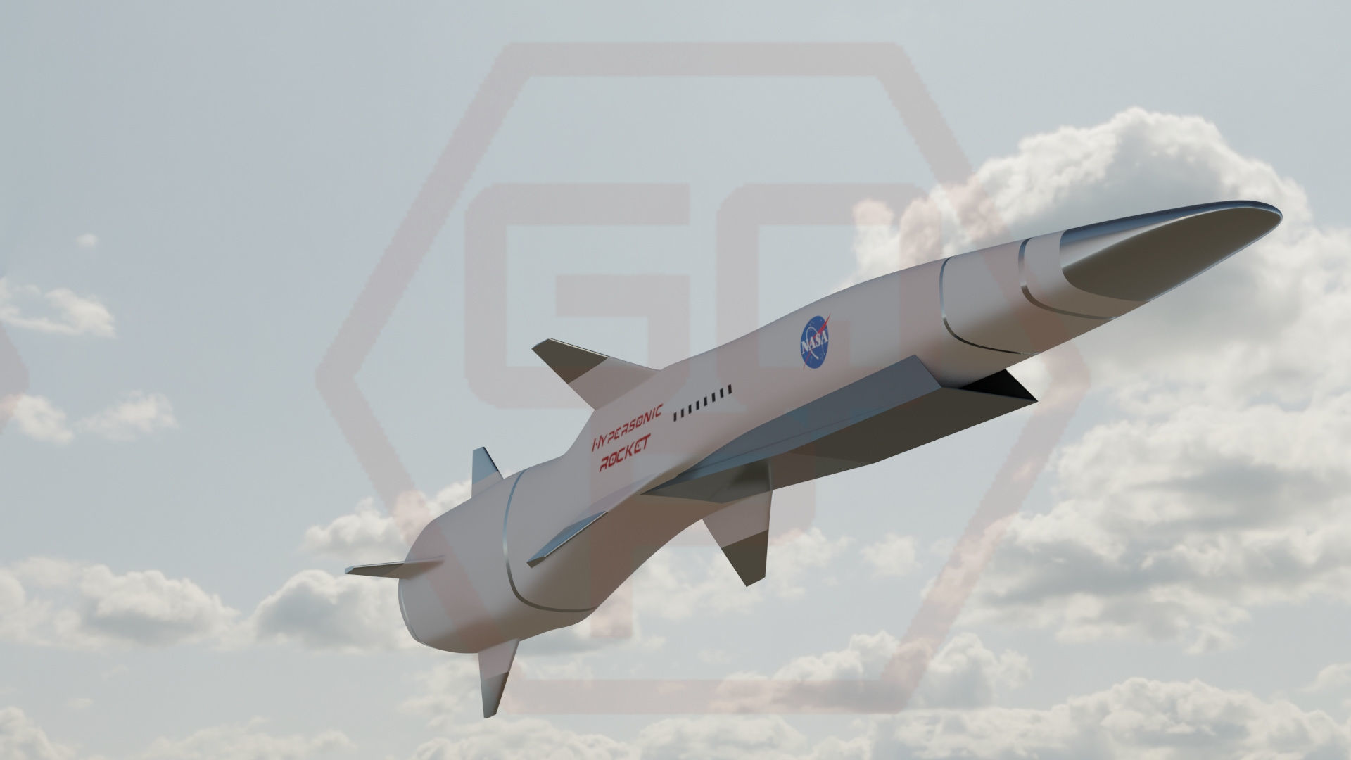 3D model Hypersonic rocket VR / AR / low-poly | CGTrader