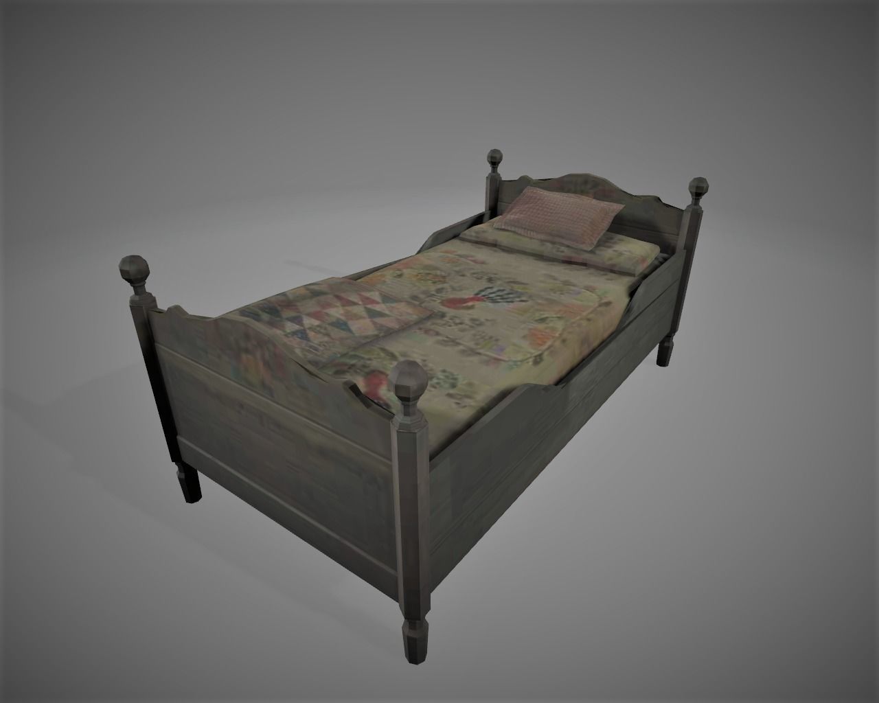 Old Bed 3D model 3D model | CGTrader