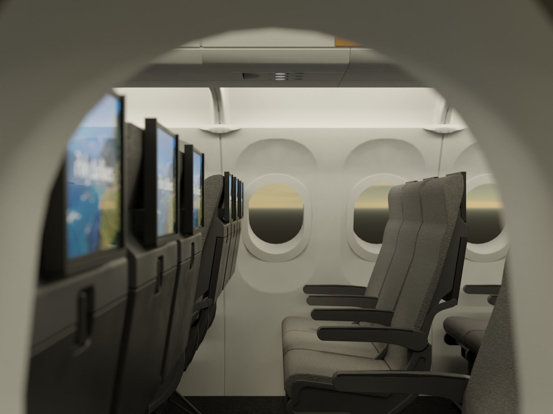 3D model Airplane Interior VR / AR / low-poly | CGTrader