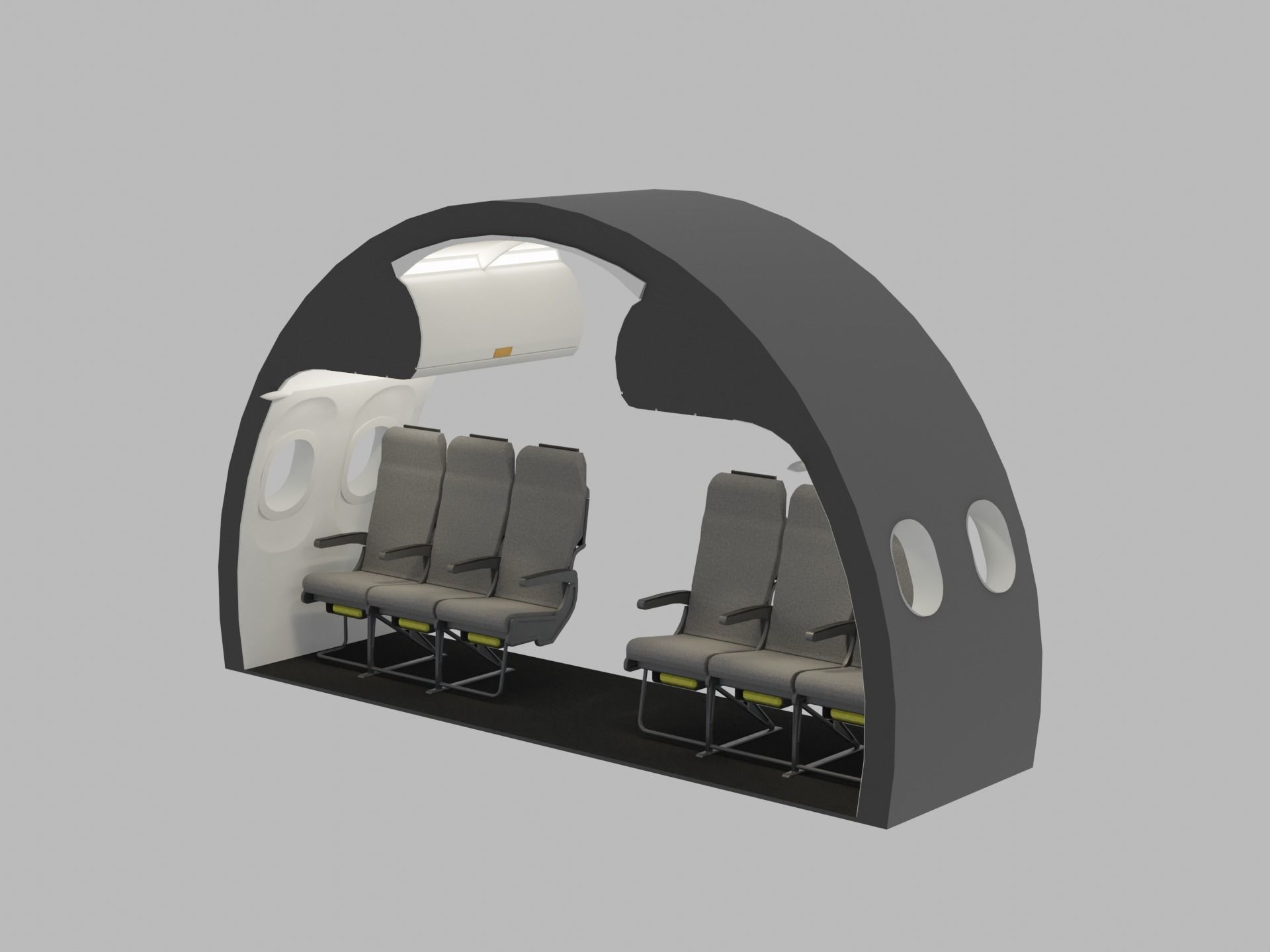 3D model Airplane Interior VR / AR / low-poly | CGTrader