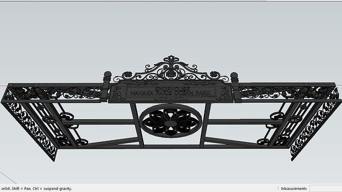 Iron Glass Roof Art Mounted Villa Facade 3D model 3D model | CGTrader