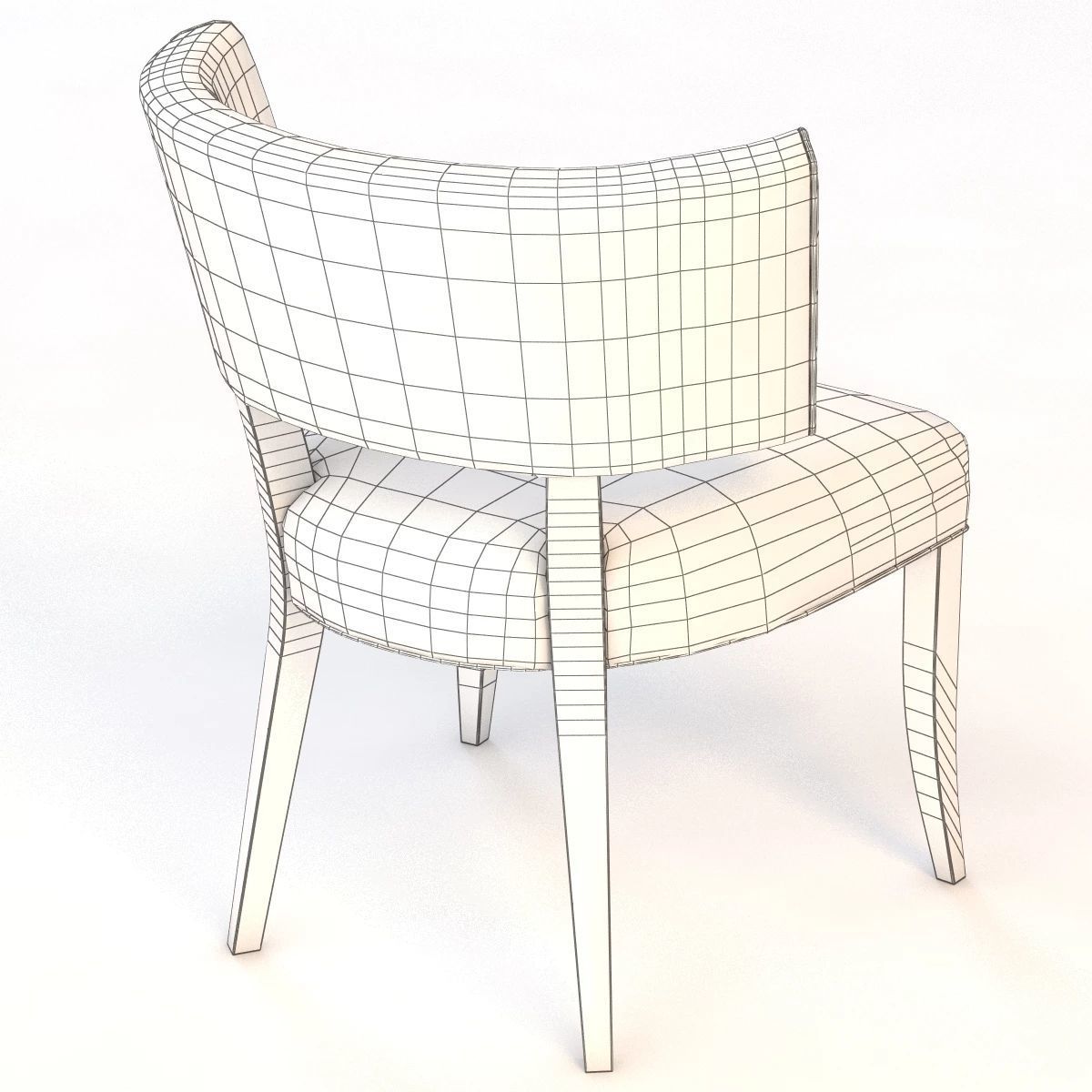 1984 Maxine Dining Chair 3D model | CGTrader