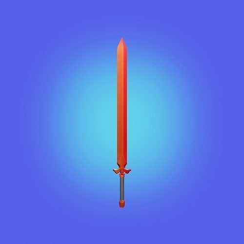 Fire Sword Agni Game Ready free VR / AR / low-poly 3D model | CGTrader