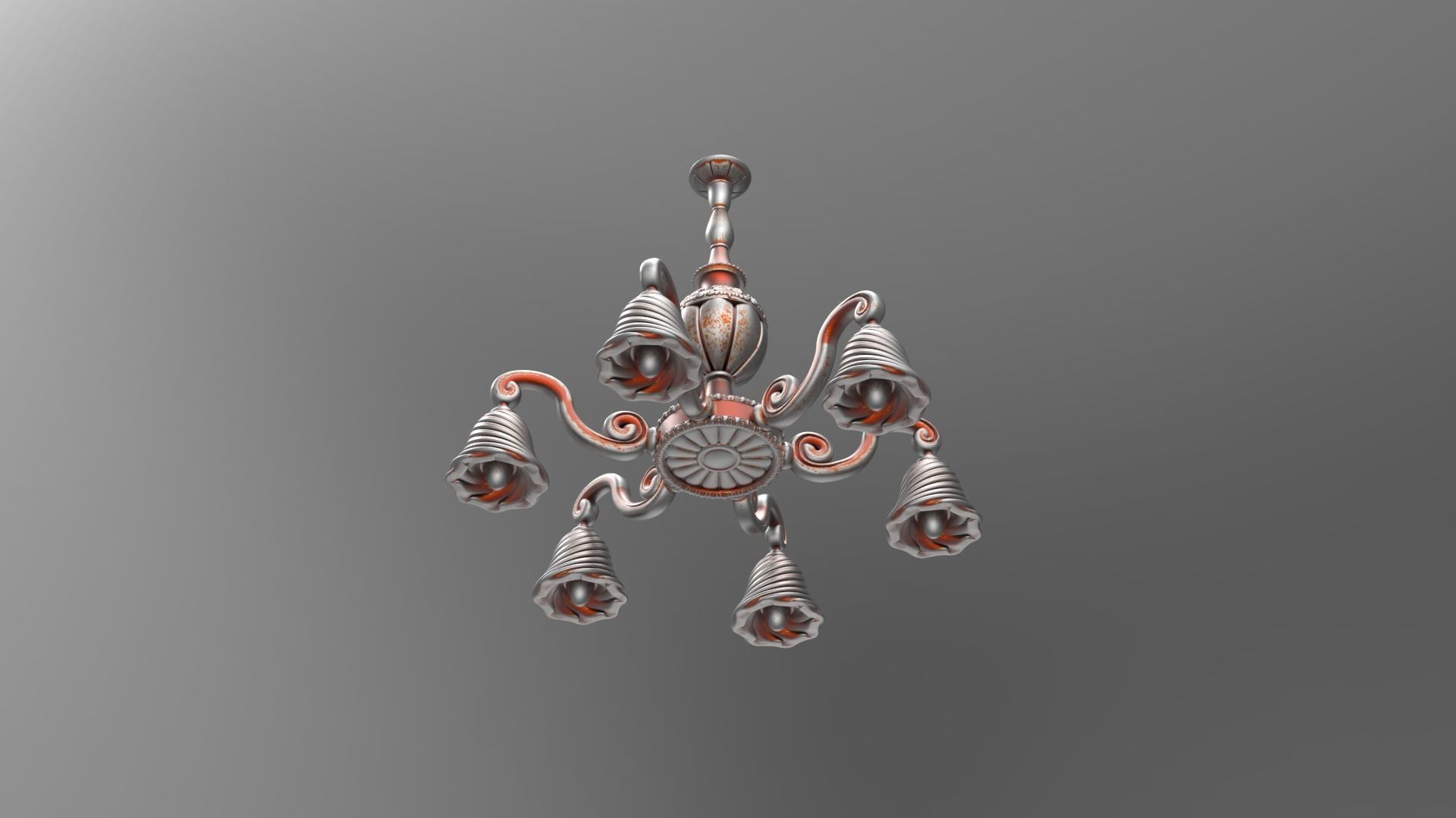 Chandelier free 3D model 3D printable | CGTrader