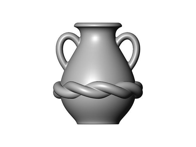 Rope Greek vintage urn and vase 3D model 3D printable | CGTrader