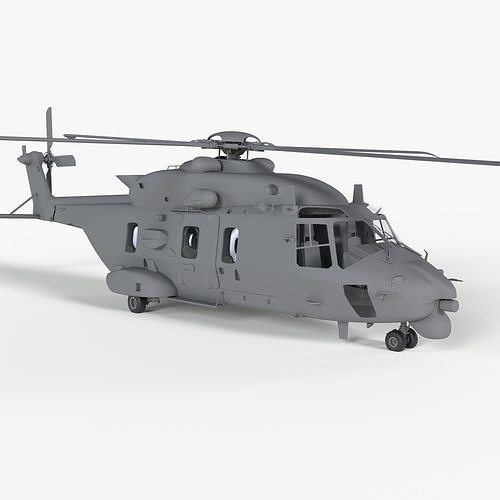 NH90 Military Transportation Helicopter 3D model | CGTrader