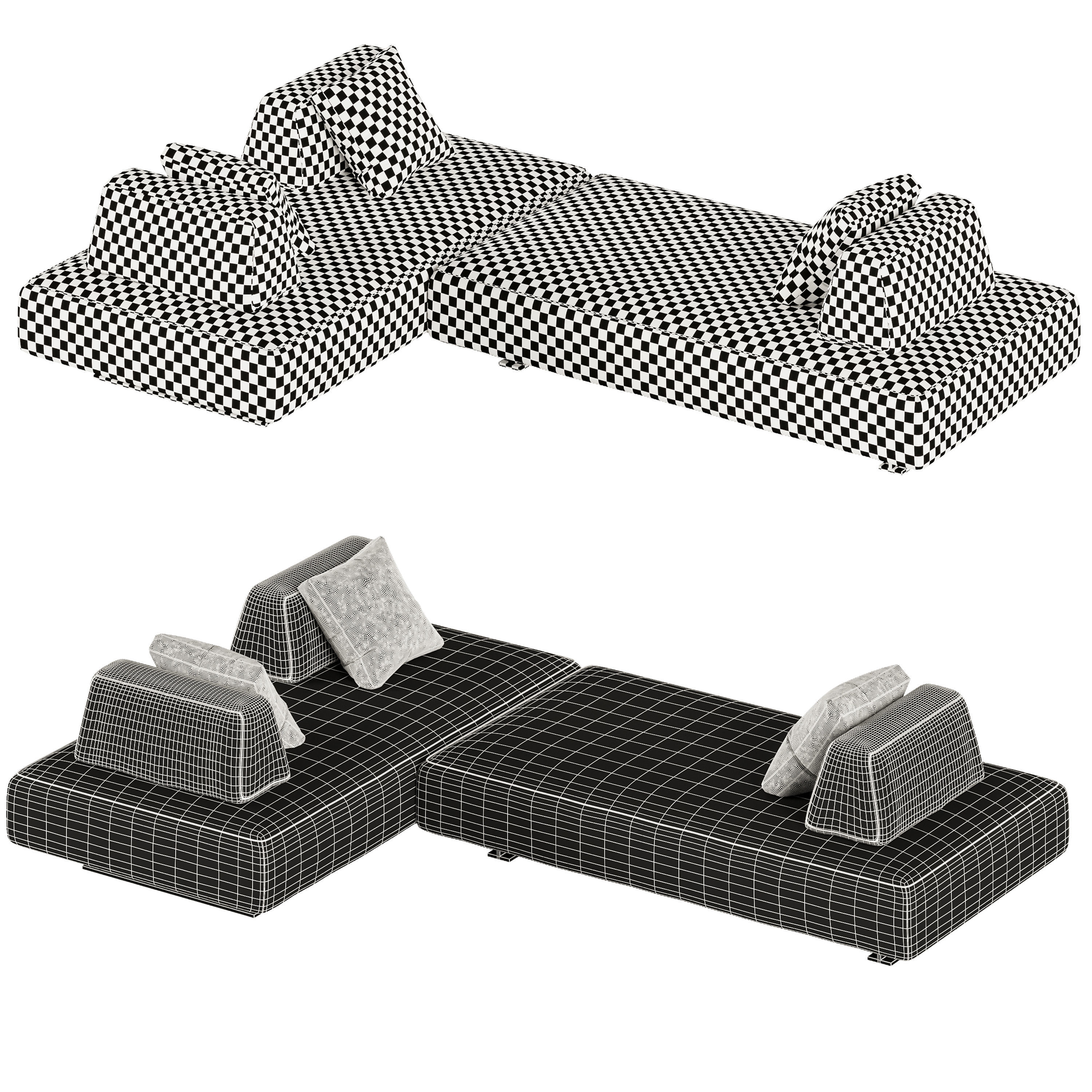 Art Nova Filiph Air L shaped 3D model | CGTrader