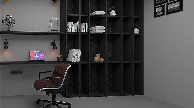 workplace 3D model | CGTrader