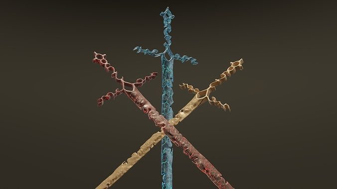 3D model Runic Sword VR / AR / low-poly | CGTrader