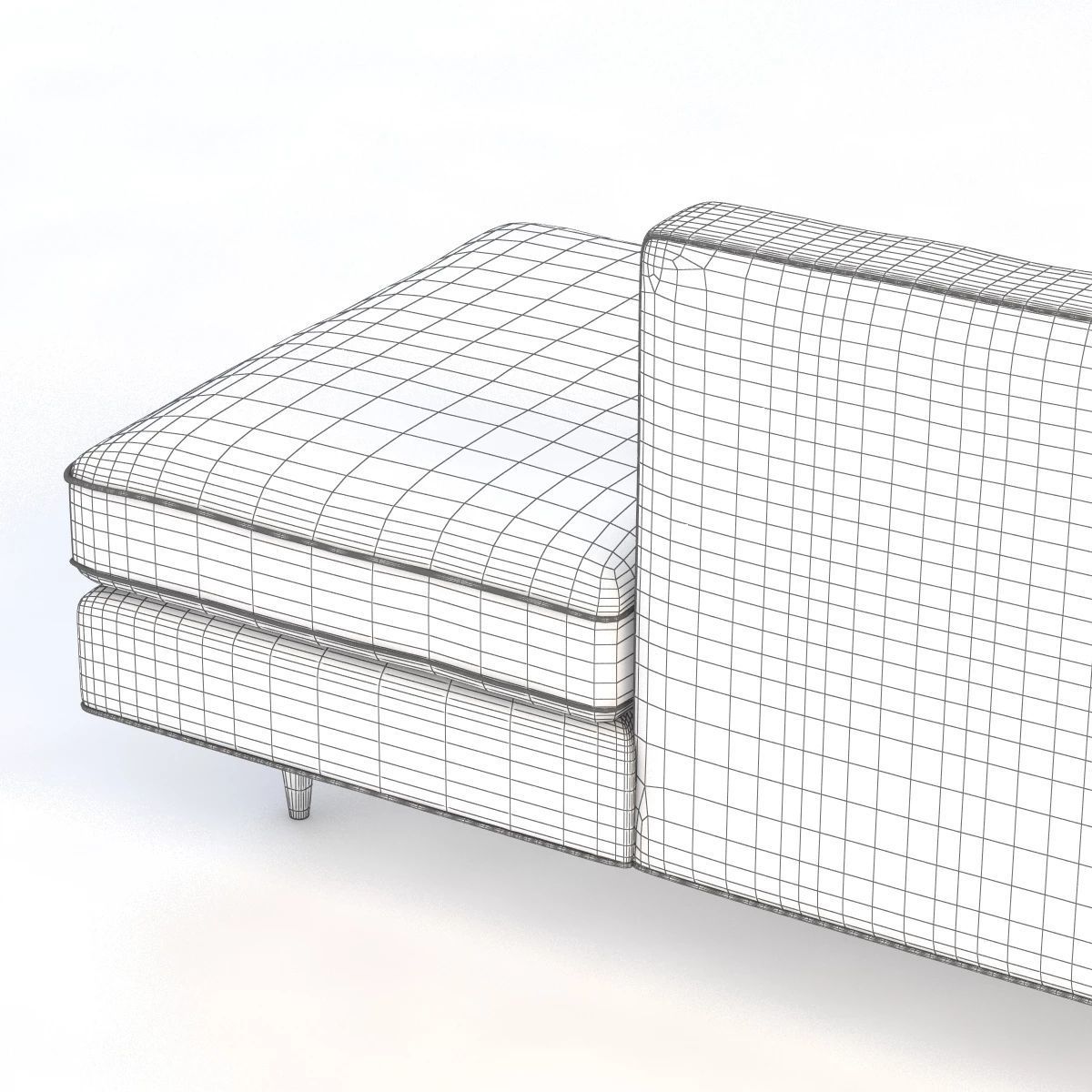 Bantam Studio Sleeper Sofa 3D model | CGTrader