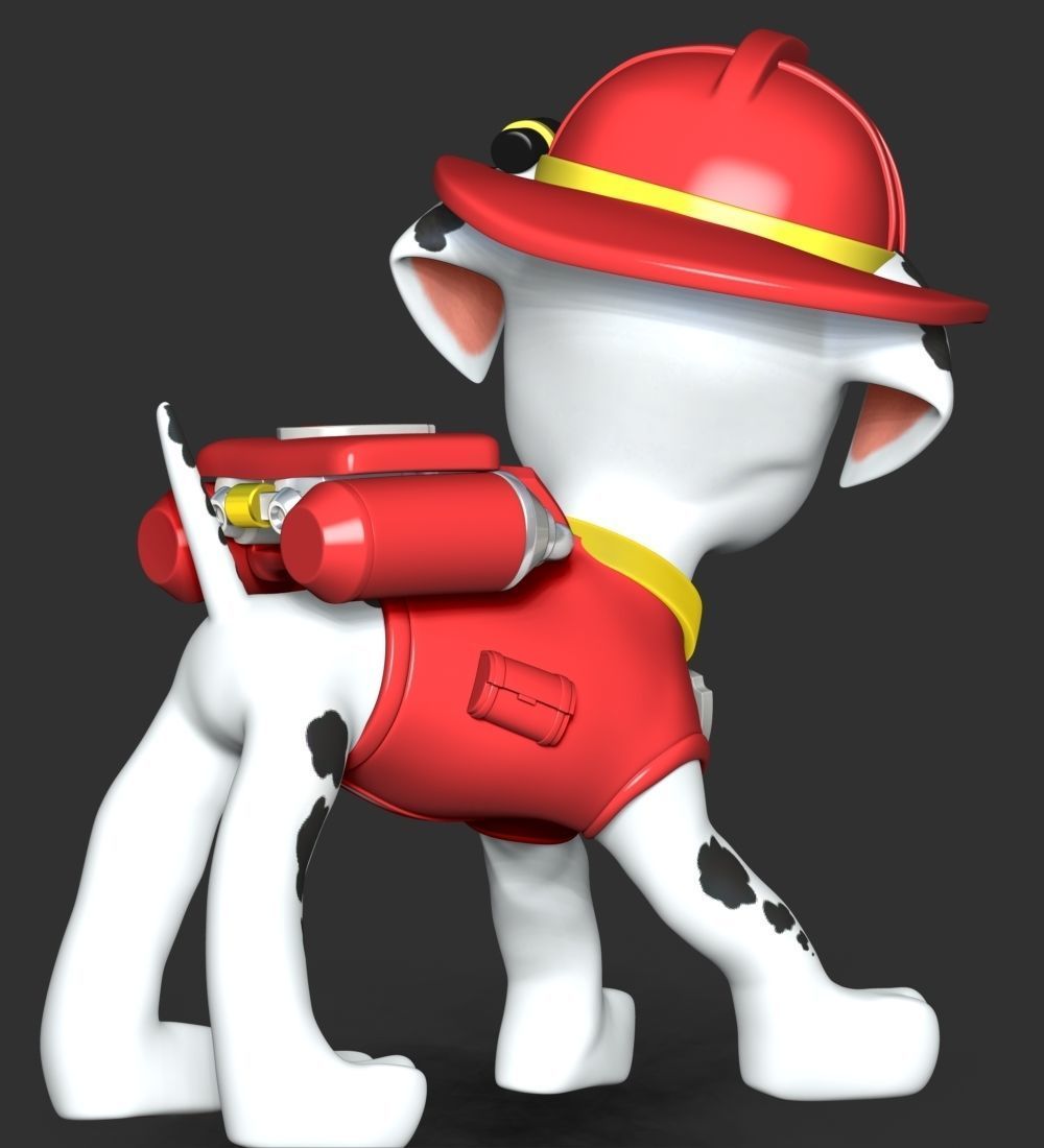 Marshall - Paw Patrol 3D model 3D printable | CGTrader