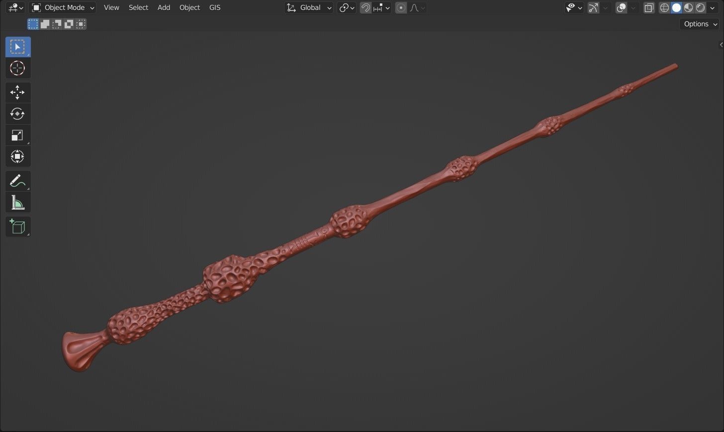Elder Wand - Albus Dumbledore 3D model 3D printable | CGTrader