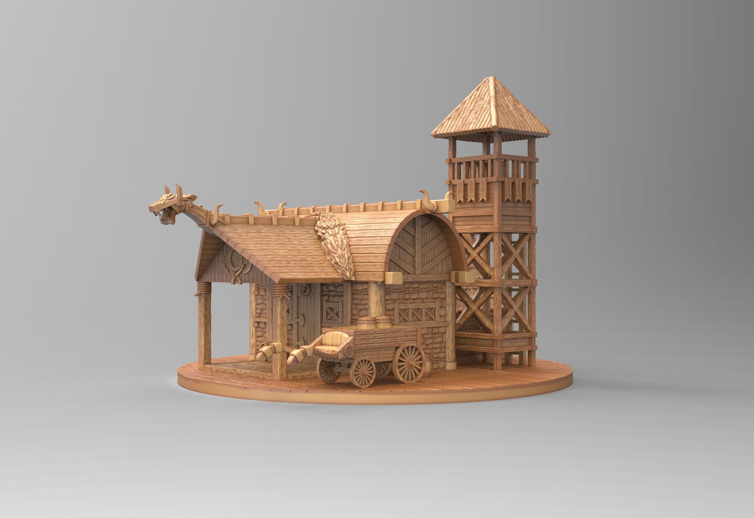 Fantasy Tavern 3D model 3D printable | CGTrader