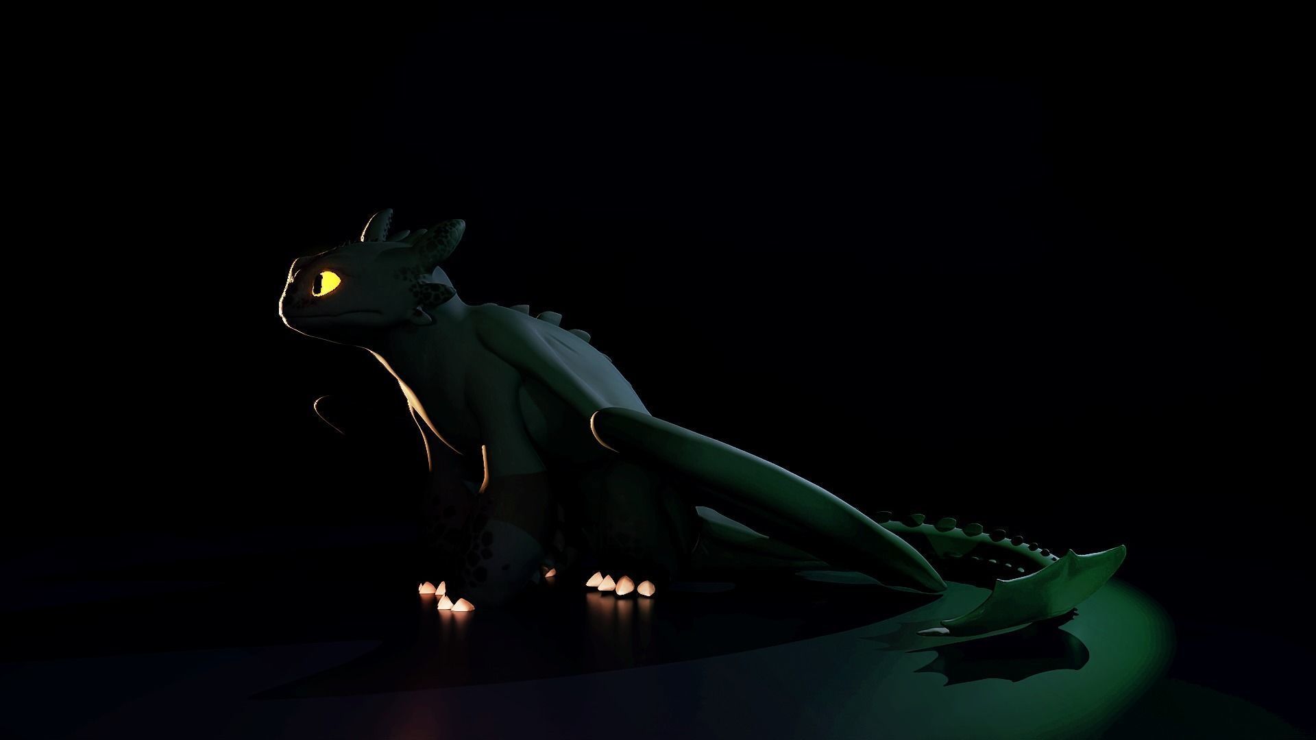 Toothless Figure 3D model 3D printable | CGTrader