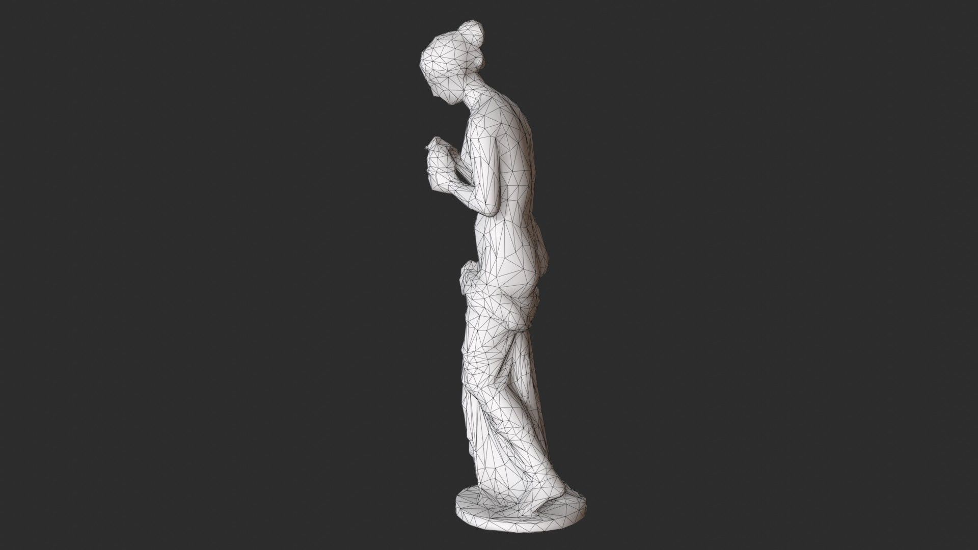 3D model Psyche Statue - Granite VR / AR / low-poly | CGTrader