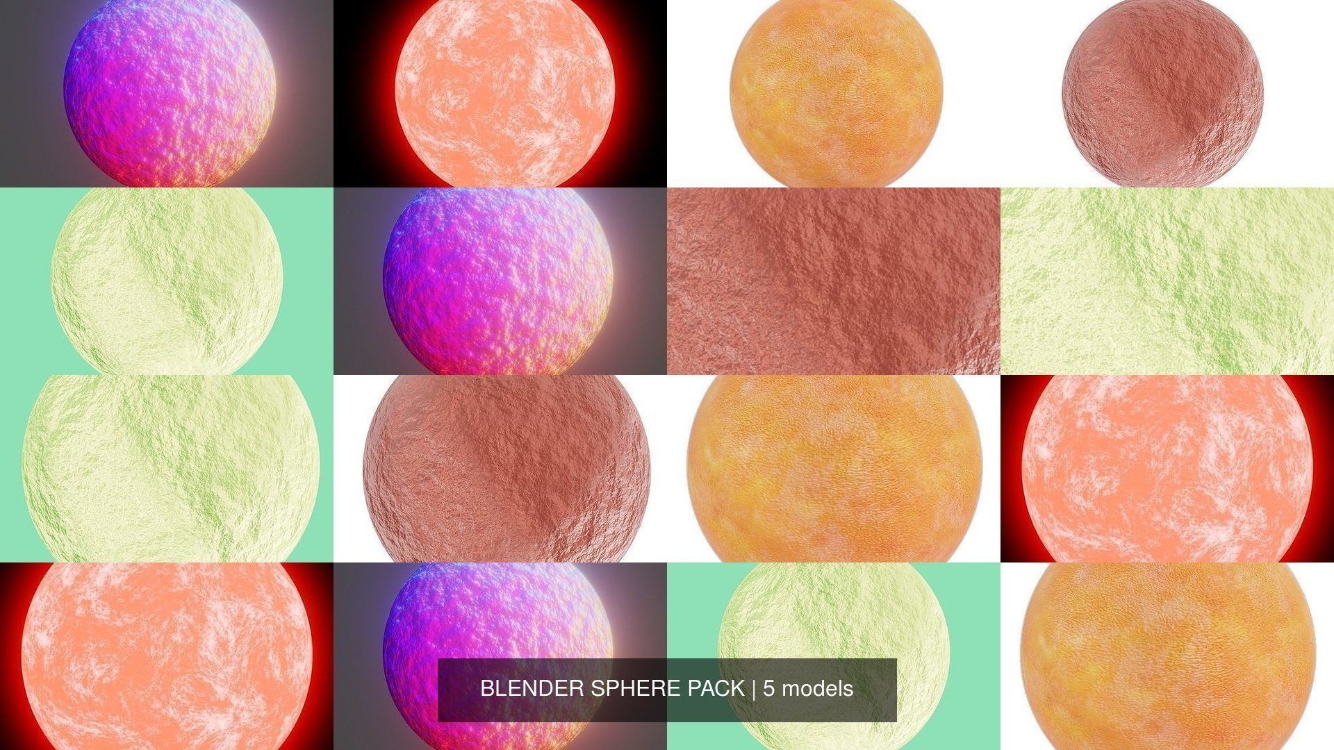 3D Model Collection BLENDER SPHERE PACK VR / AR / low-poly | CGTrader