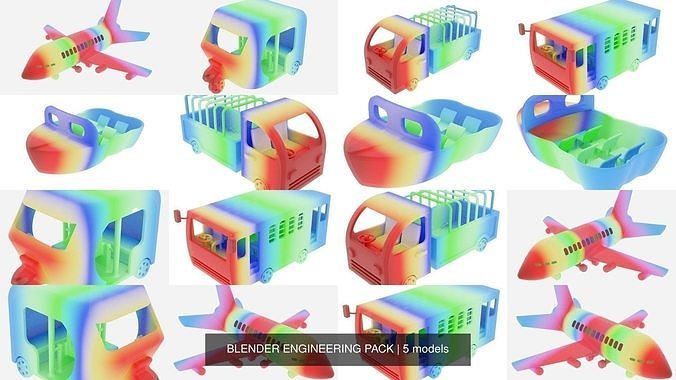 BLENDER ENGINEERING PACK 3D Model Collection | CGTrader
