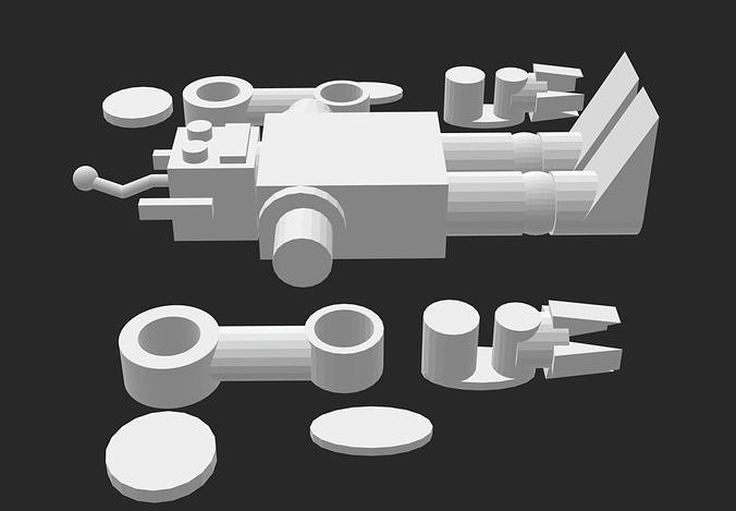 Toy Robot 3D model 3D printable | CGTrader