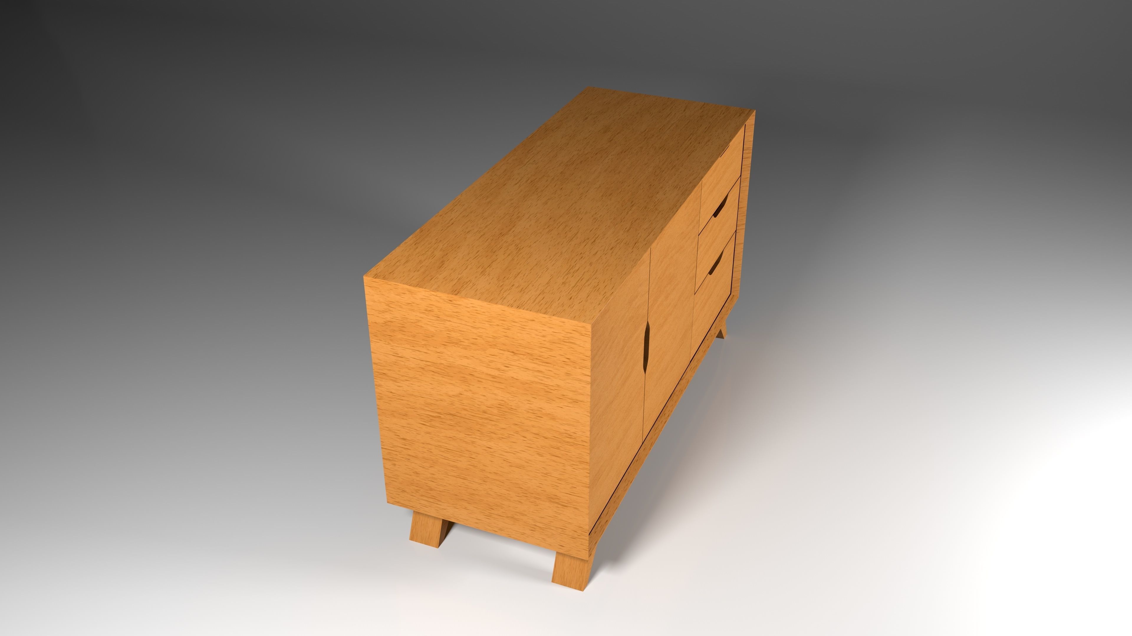 3D model Minimalist Storage unit -interior VR / AR / low-poly | CGTrader