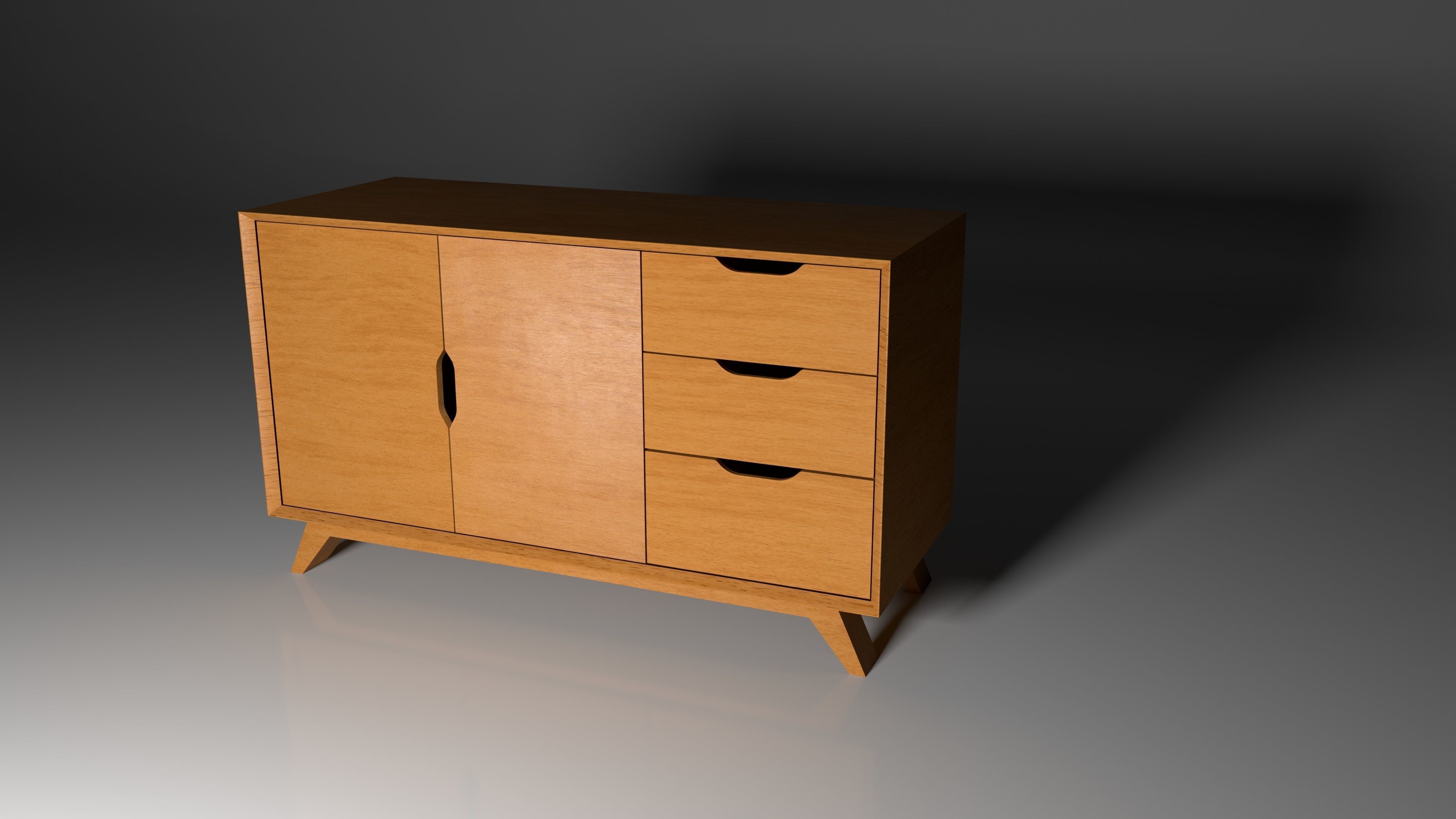 3D model Minimalist Storage unit -interior VR / AR / low-poly | CGTrader