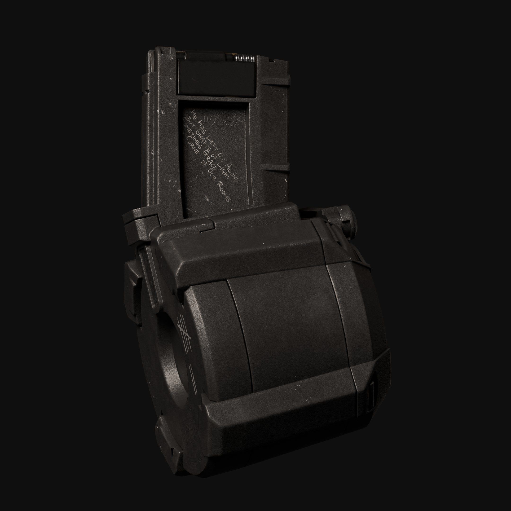 3D model Magazine Magpul PMAG D60 STANAG VR / AR / low-poly | CGTrader