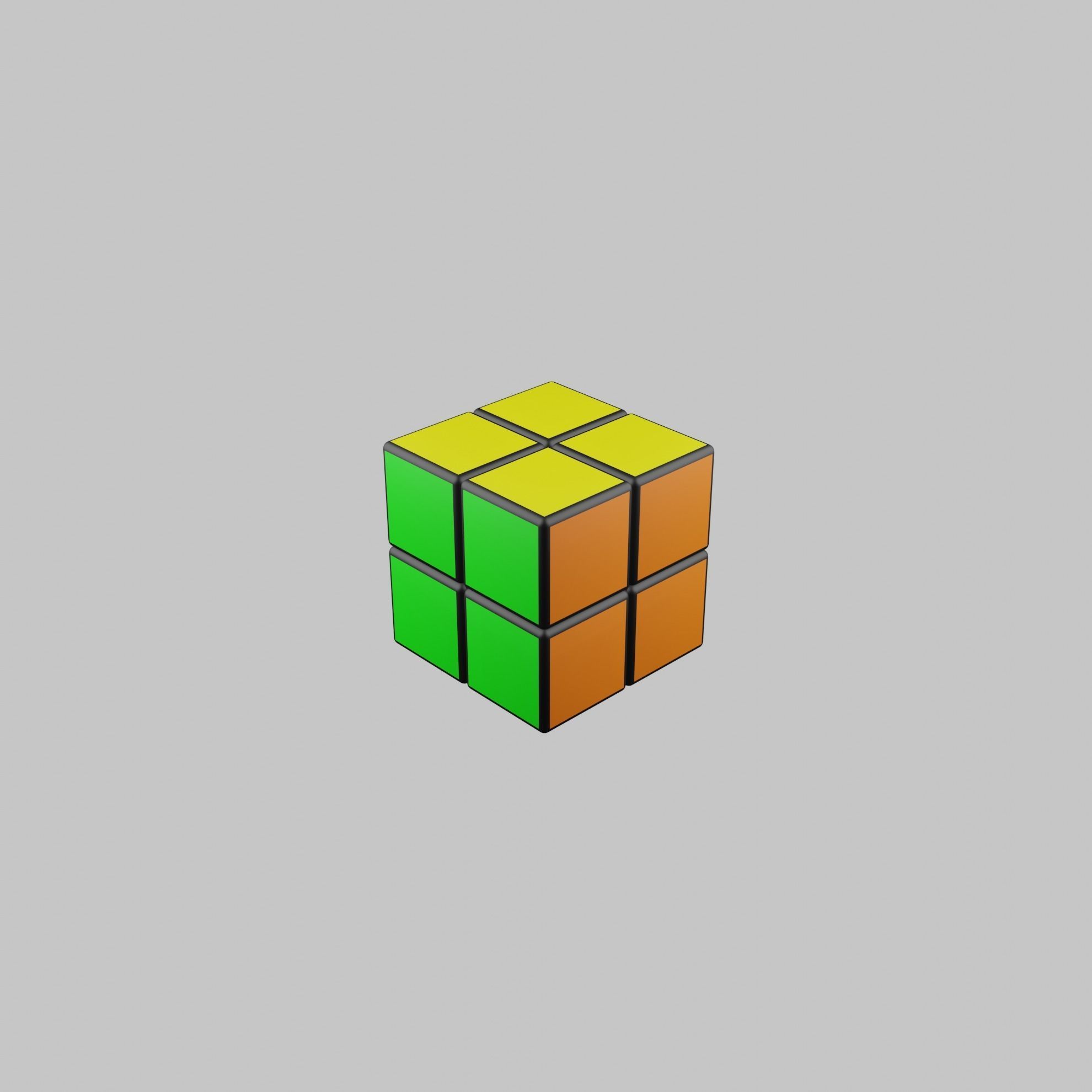 3D model 2x2x2 Rubiks Cube VR / AR / low-poly | CGTrader
