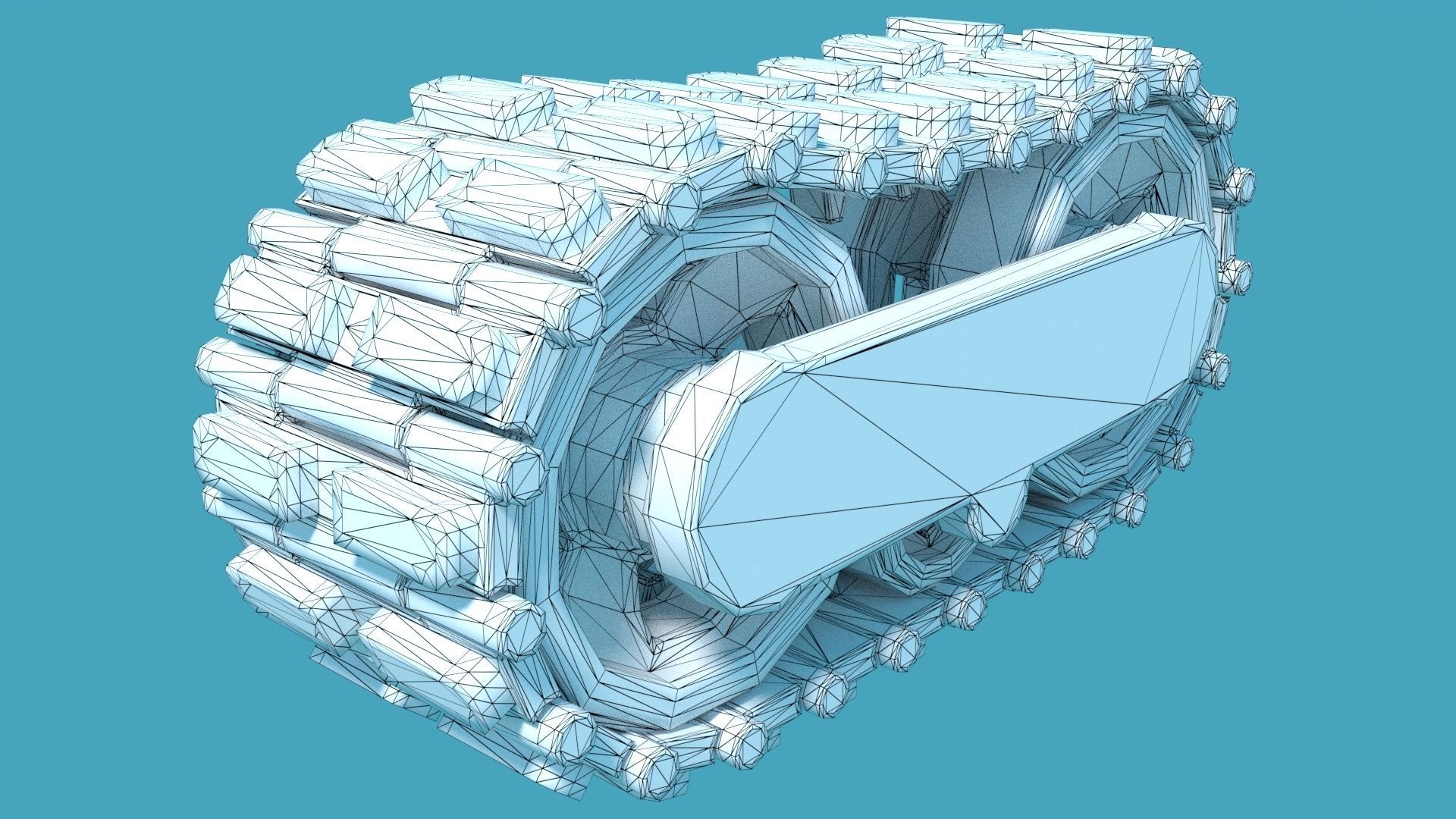 3D model Cartoon Low Poly Animated Track VR / AR / low-poly | CGTrader