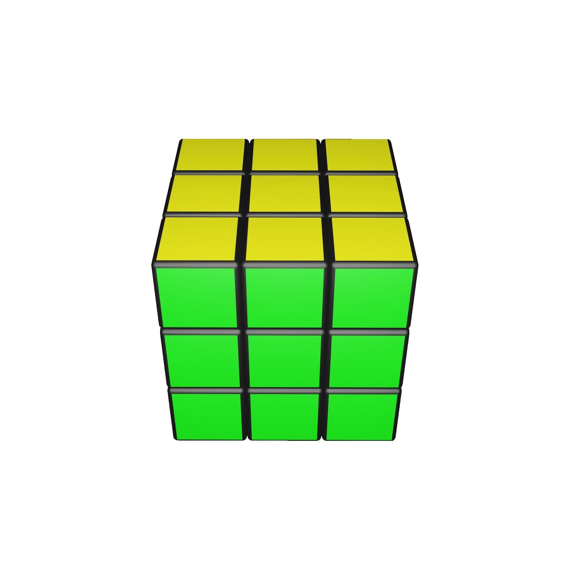 3D model 3x3x3 Rubiks Cube VR / AR / low-poly | CGTrader