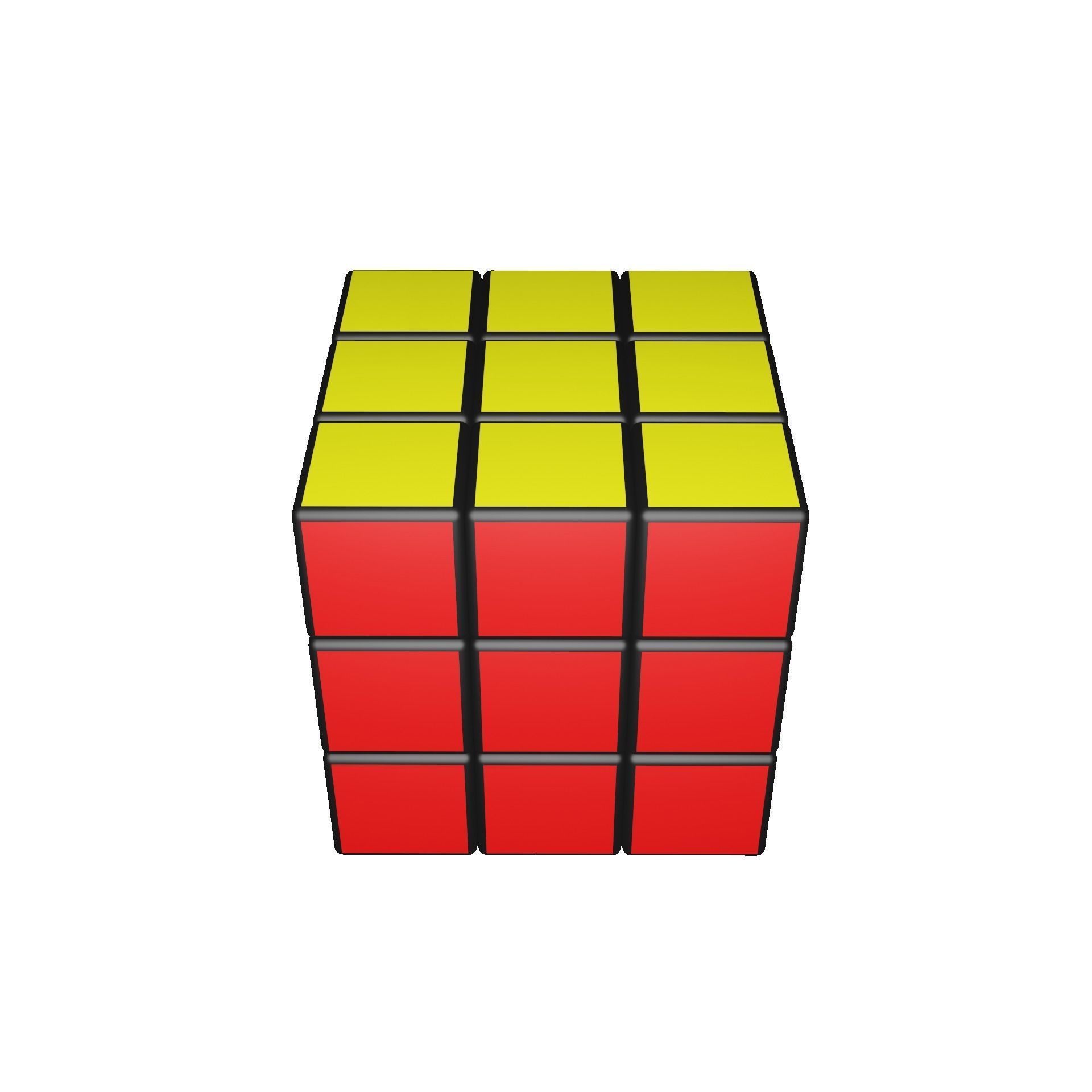 3D model 3x3x3 Rubiks Cube VR / AR / low-poly | CGTrader