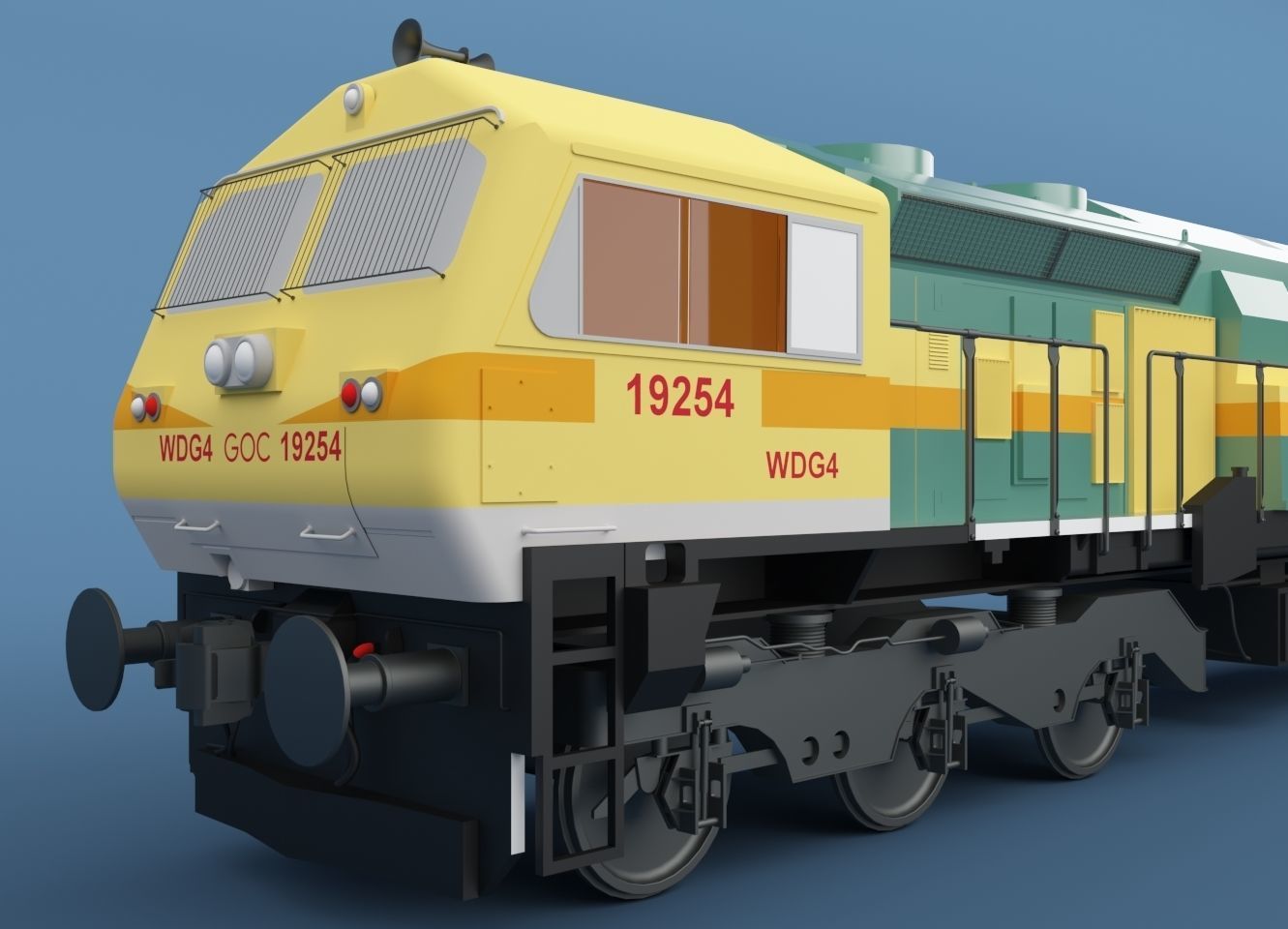 WDG-4 Locomotive 3D model | CGTrader