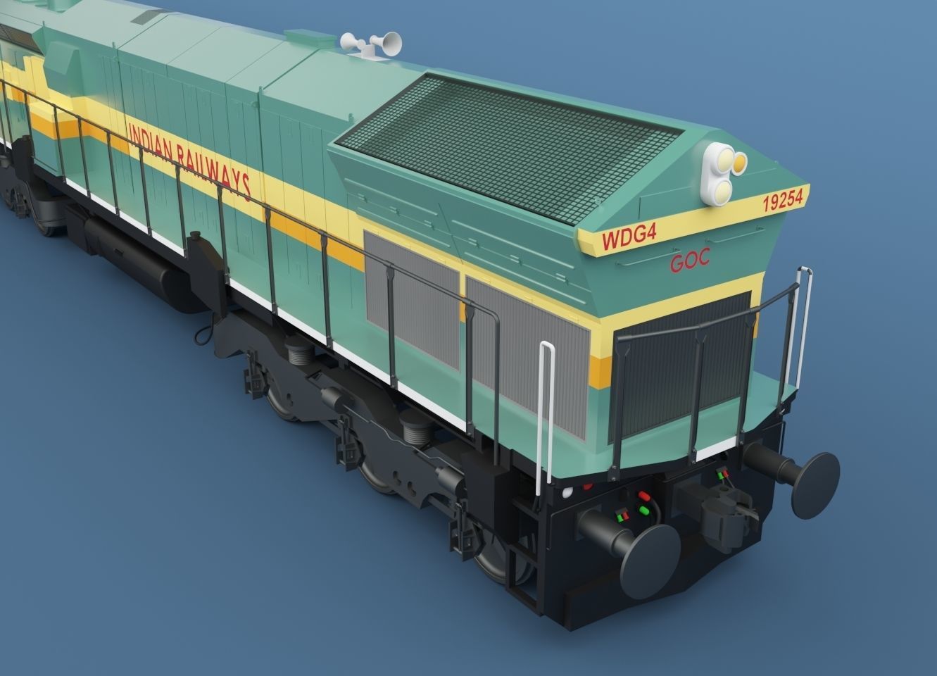 WDG-4 Locomotive 3D model | CGTrader