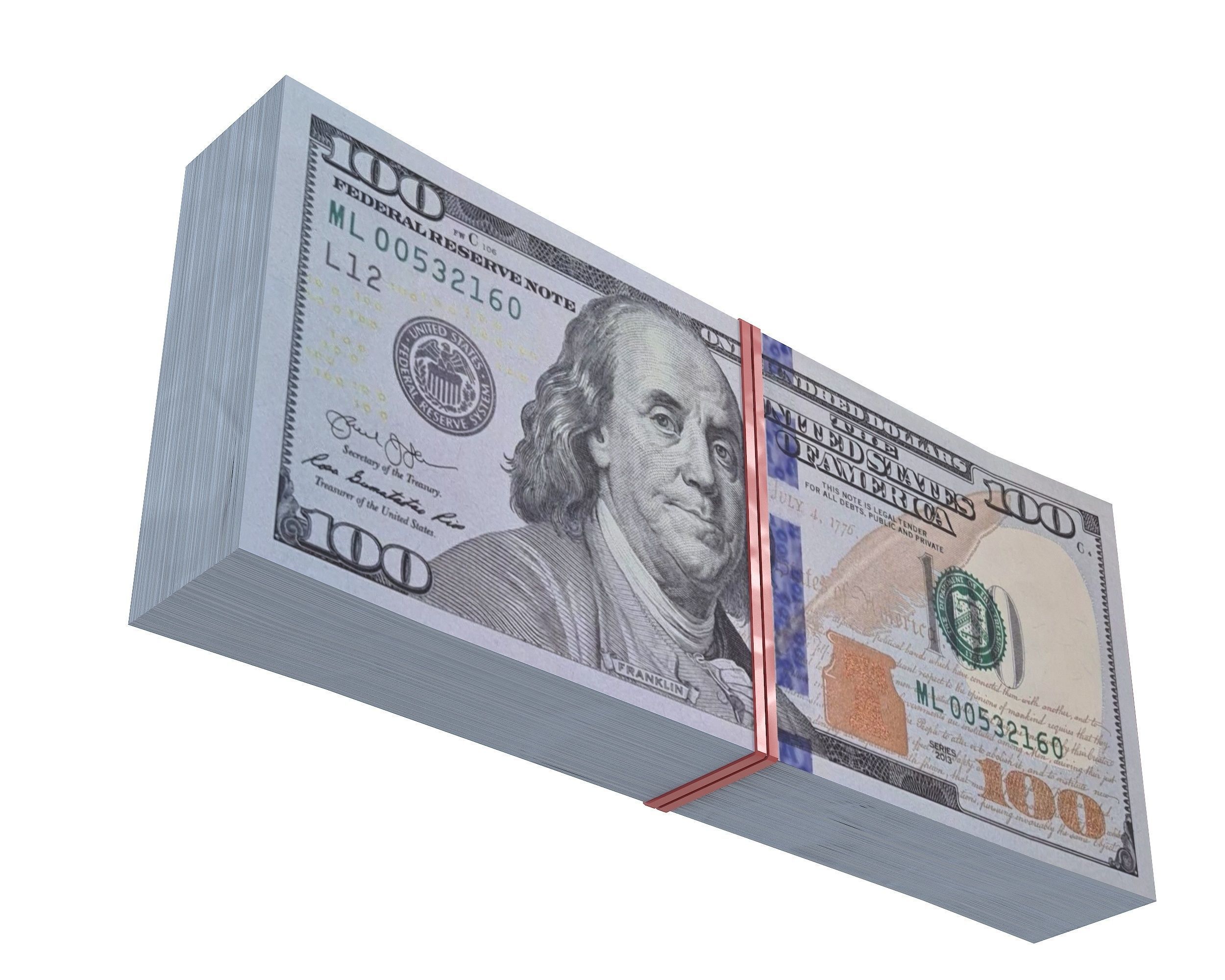 3D model United States Dollars Stack VR / AR / low-poly | CGTrader