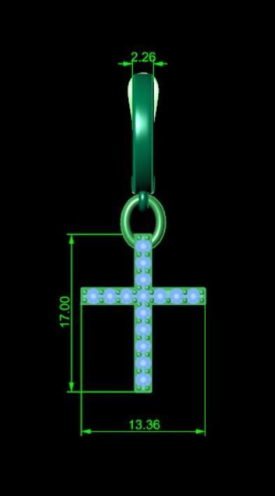 Earrings od101 3D model 3D printable | CGTrader