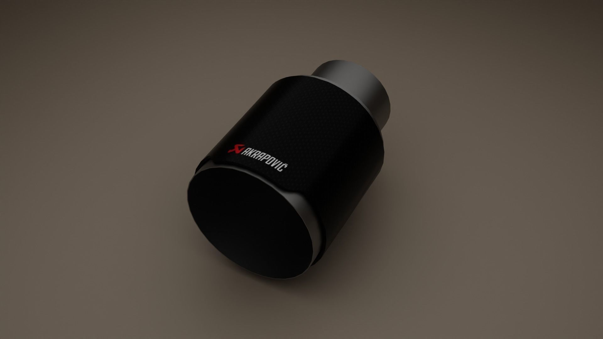 3D model Akrapovic solo exhaust tip For Eevee and Cycles VR / AR / low ...