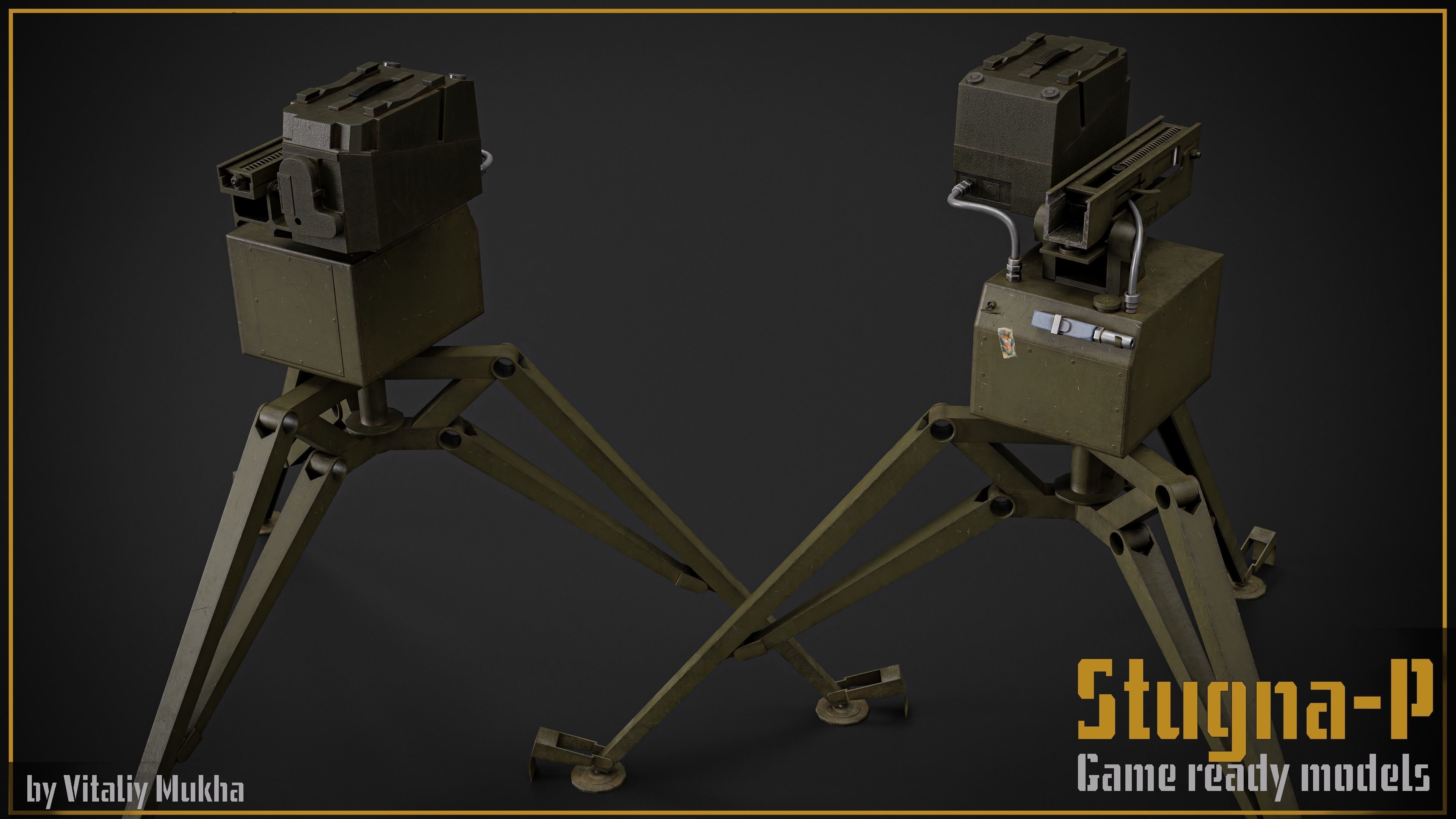 3D model Stugna-P Ukraine anti-tank guided missile system gameready VR / AR / low-poly | CGTrader