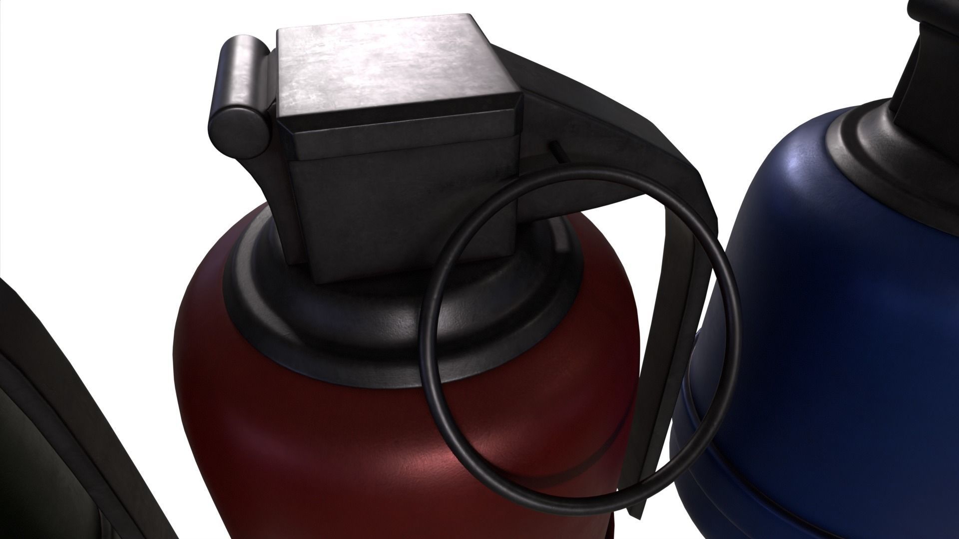 3D model Grenade fire extinguisher VR / AR / low-poly | CGTrader