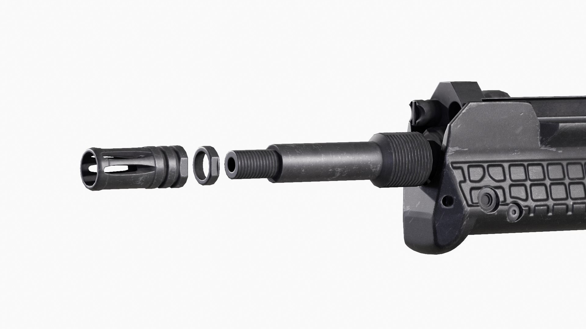 3D model Kel-Tec RFB 762x51 NATO Bullpup Rifle VR / AR / low-poly ...