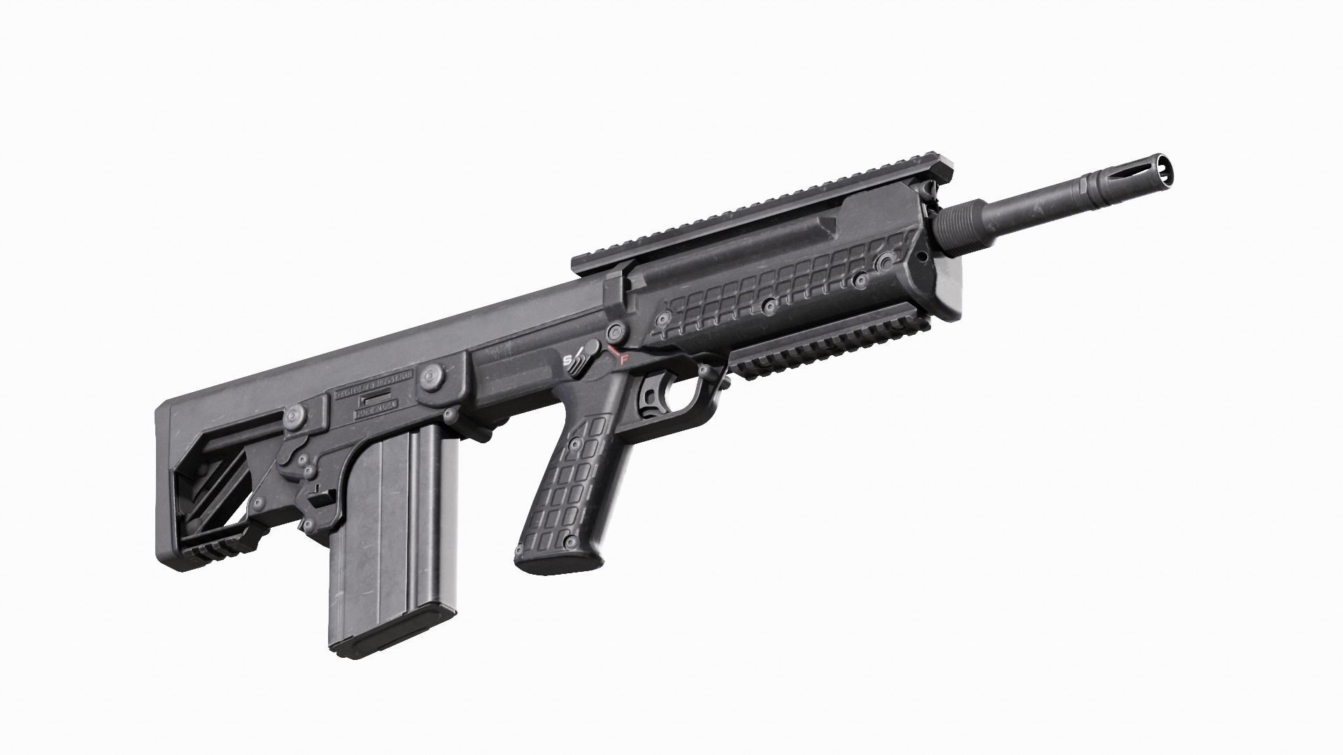 3D model Kel-Tec RFB 762x51 NATO Bullpup Rifle VR / AR / low-poly ...