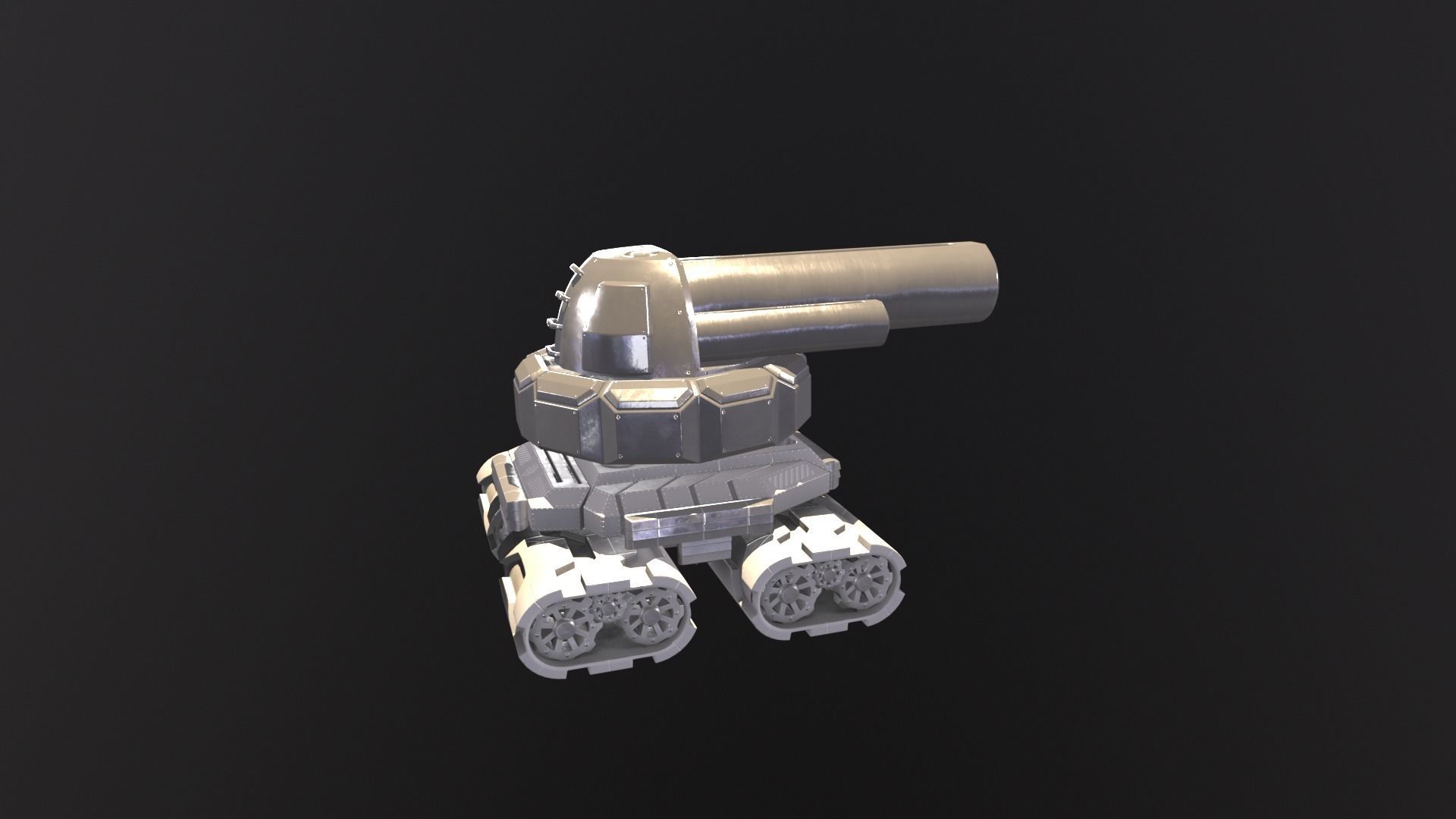 Tank Battle Cartoon High-Poly - Turret Ricochet 3D model animated ...