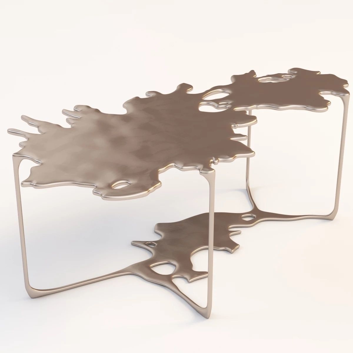 Bronze Puddle Cocktail Table 3D model | CGTrader