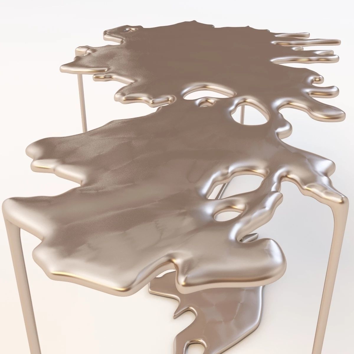 Bronze Puddle Cocktail Table 3D model | CGTrader