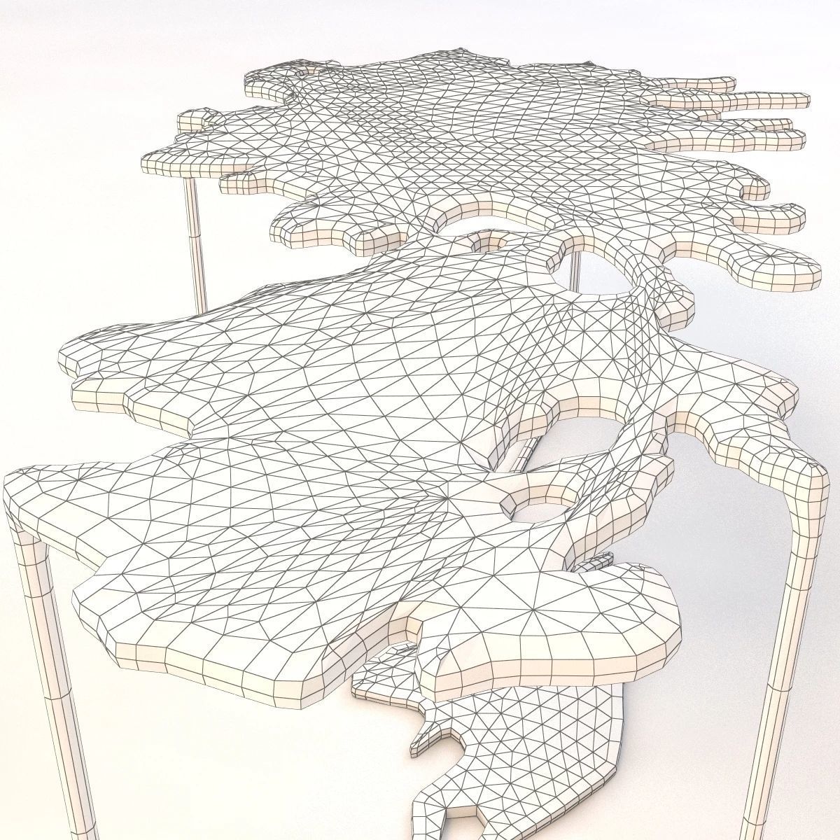 Bronze Puddle Cocktail Table 3D model | CGTrader