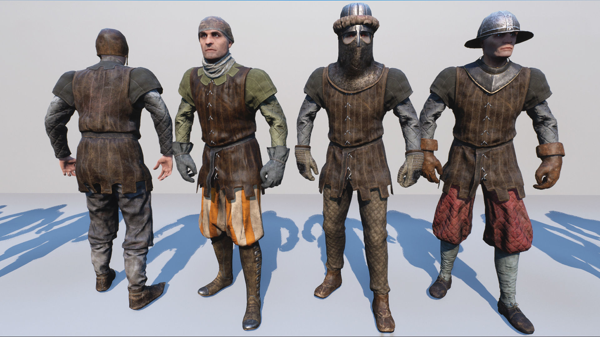 3D model Medieval Knights - Modular VR / AR / low-poly | CGTrader